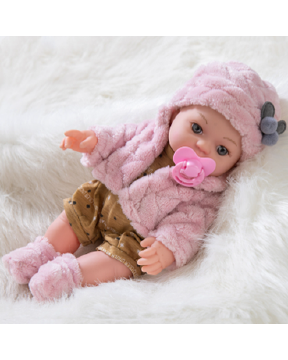 Cute 12 inch Soothing Baby Simulation Doll - Q12G-003C