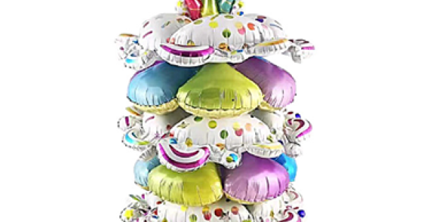 3D Cake Foil Balloons For Birthday Party