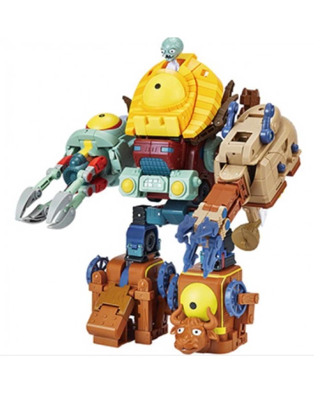 5 in 1 Plants vs Zombies Action Figures Transformation Robot