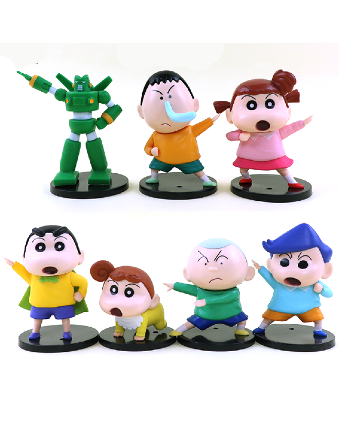7 PCS Crayon Shin-chan and Friends Action Figure Toy Set