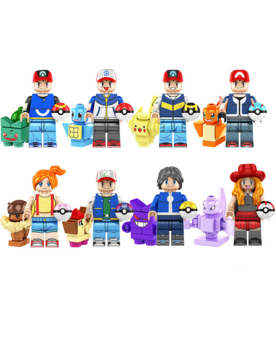 Pokémon Series Block Figure Set Of 8 KF6189